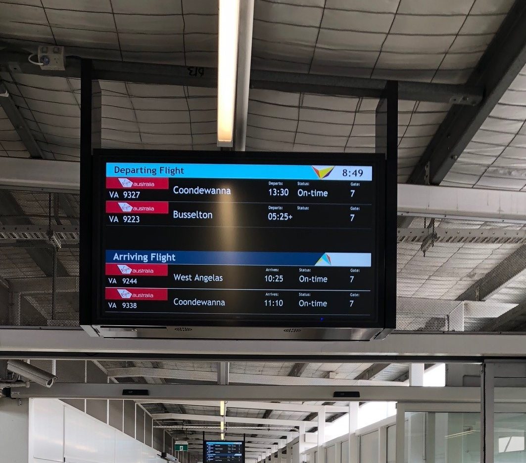 HOT OFF THE PRESS - SUSPENDED WAYFINDING DIGITALS AT PERTH AIRPORT ...