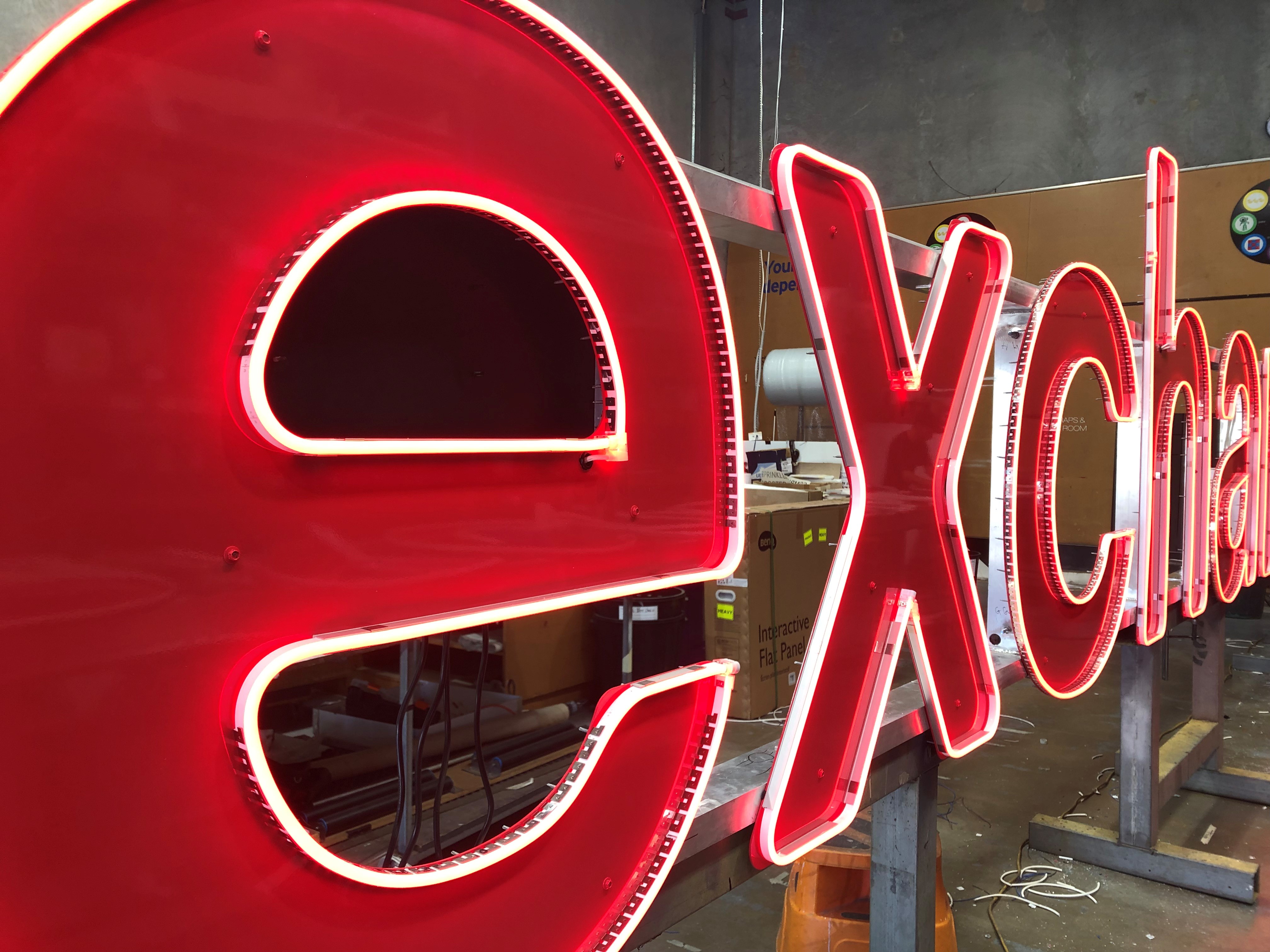 ROPE NEON LED CRANE SIGNAGE - Signs & Lines