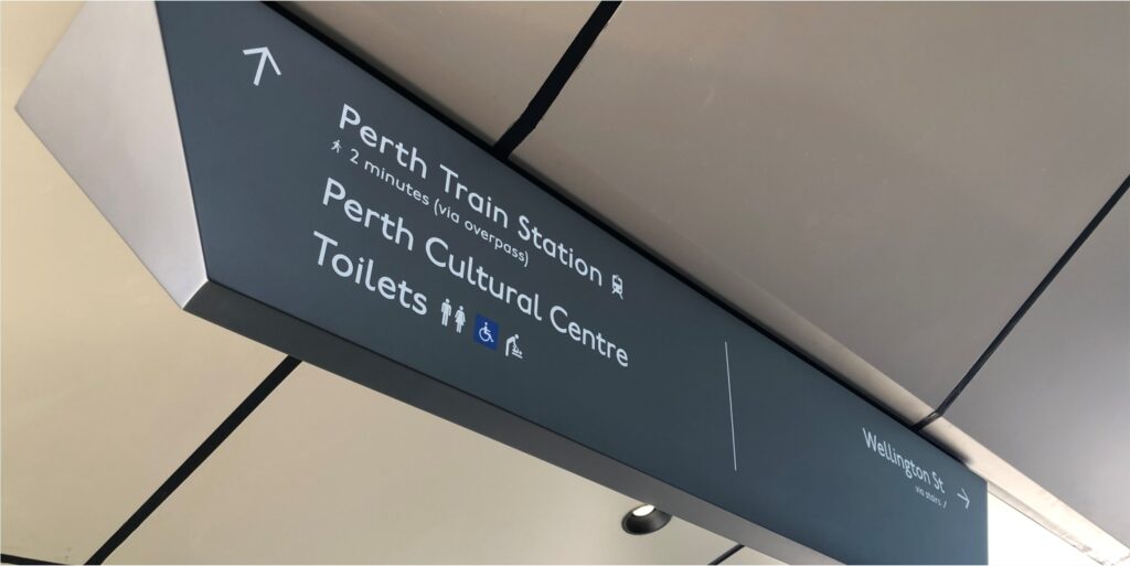 WAYFINDING SIGNAGE IN PERTH'S RETAIL - Signs & Lines
