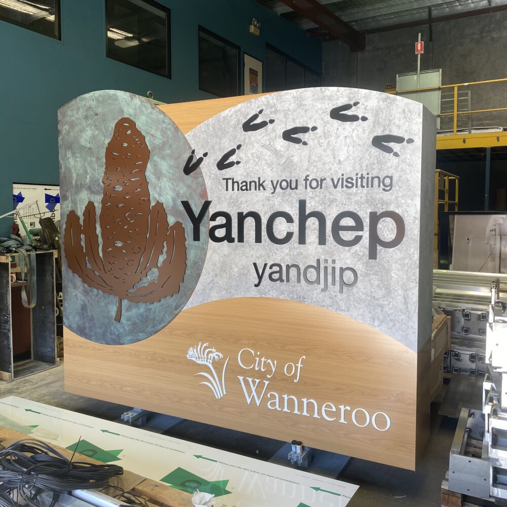 NEW ENTRY SIGN MAKES A STATEMENT - Signs & Lines