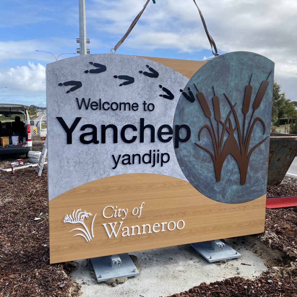 NEW ENTRY SIGN MAKES A STATEMENT - Signs & Lines