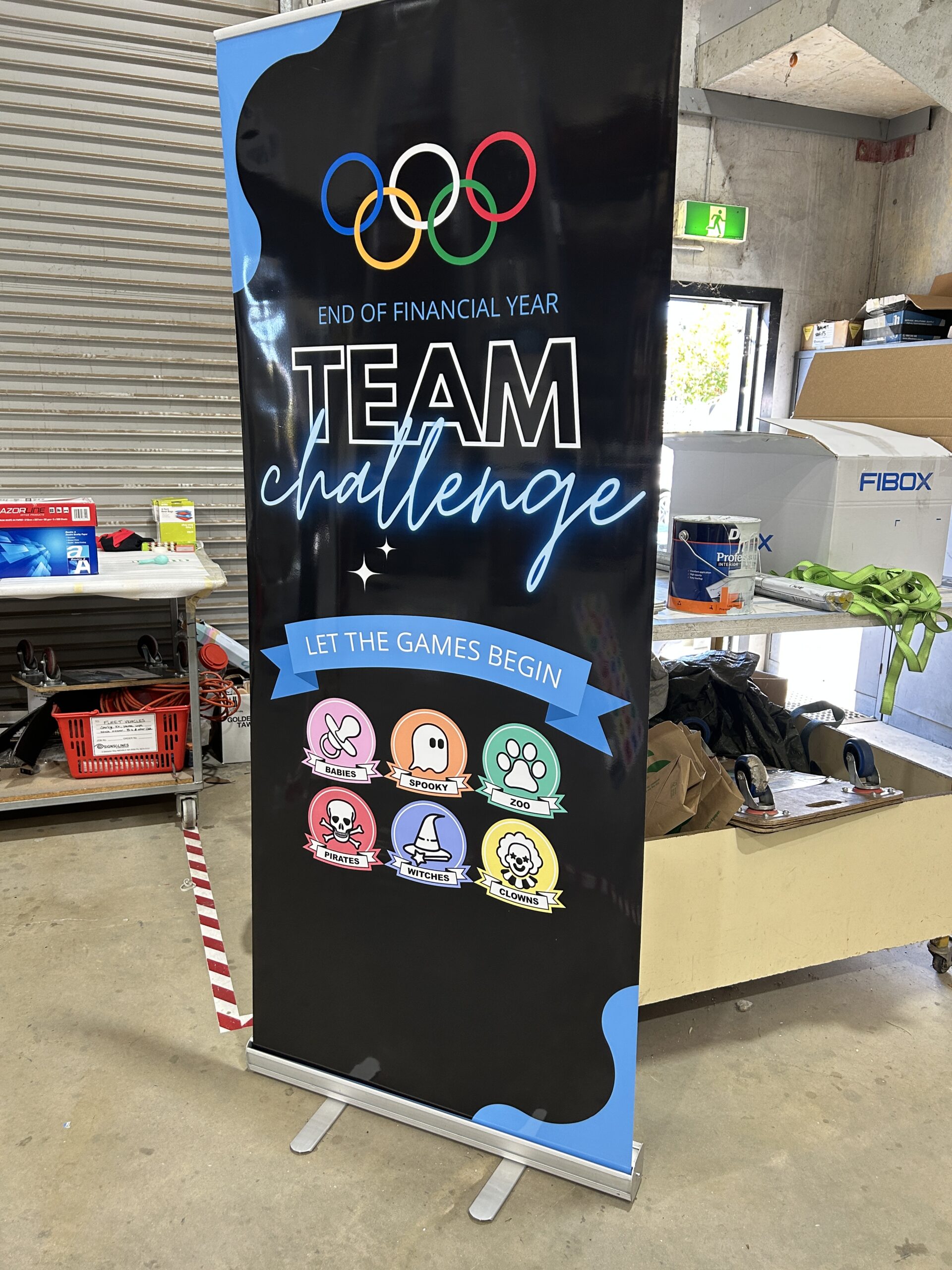 EOFY SIGNAGE TEAM SHENANIGANS - Signs & Lines