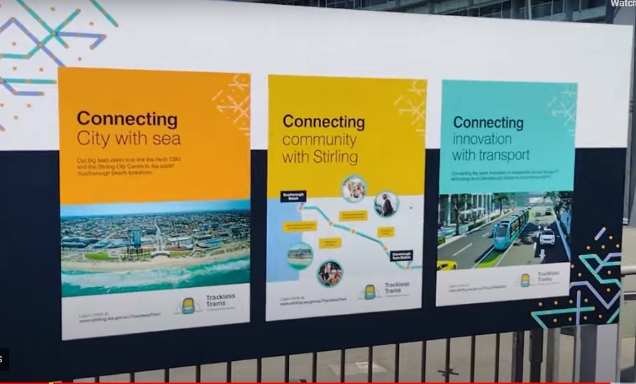 TRACKLESS TRAM EVENT SIGNAGE - Signs & Lines